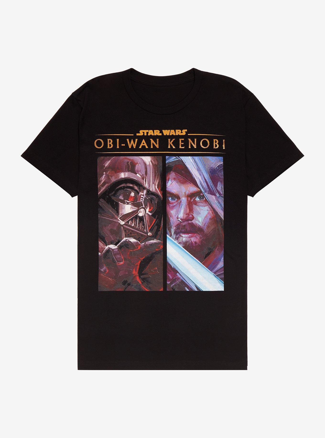 Star Wars Obi-Wan Kenobi Split Portrait T-Shirt | Hot Topic