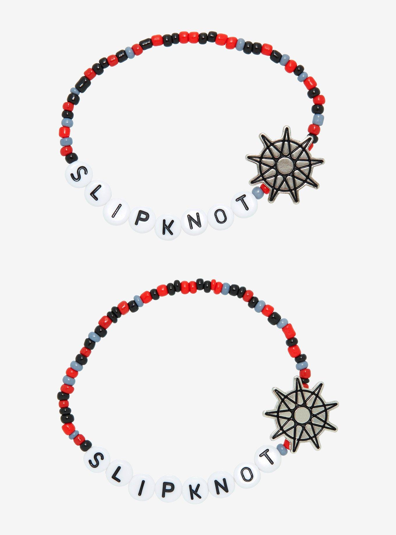 Slipknot Nonagram Best Friend Beaded Bracelet Set | Hot Topic
