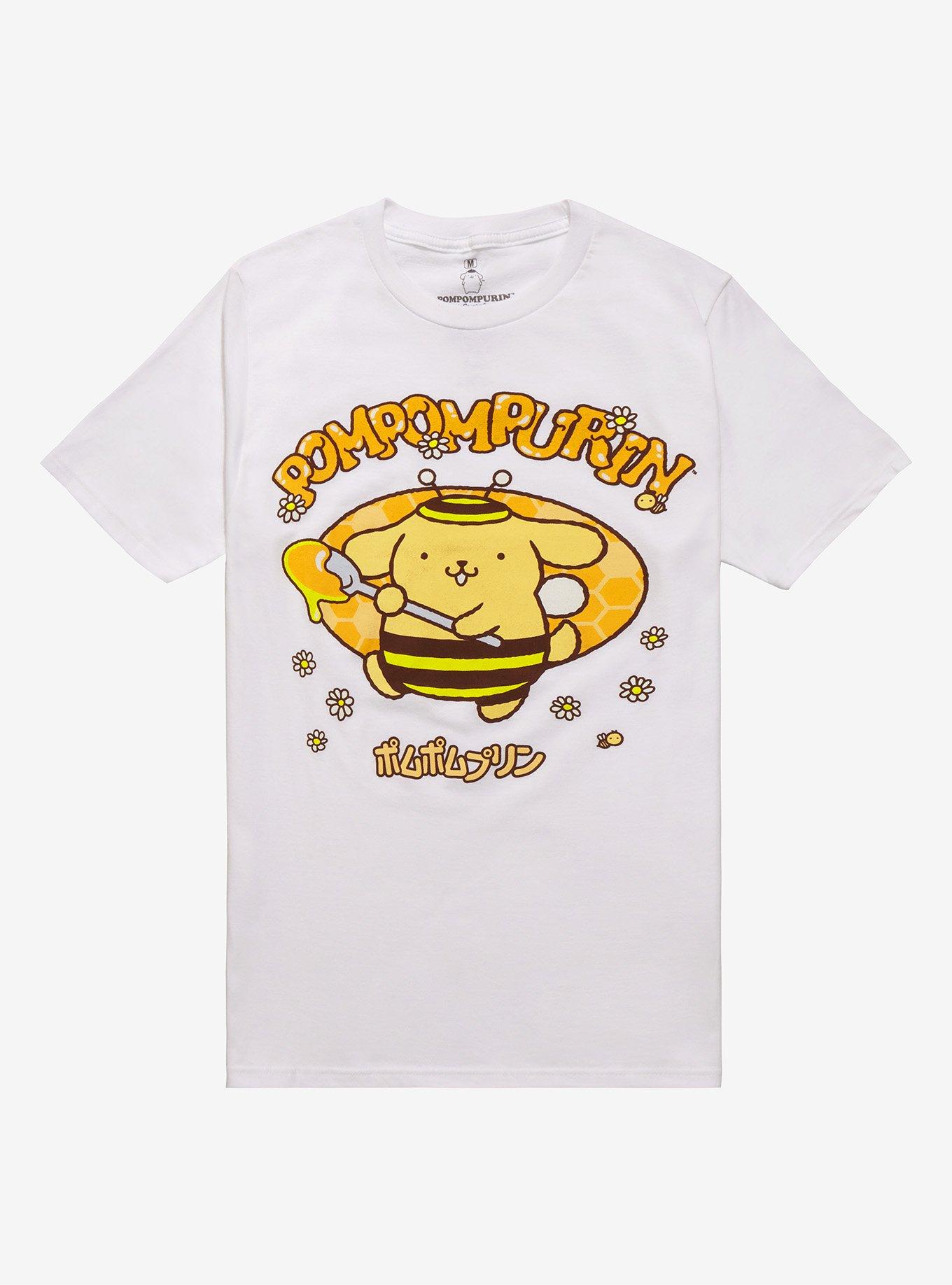 Pompompurin Honey Bee Boyfriend Fit Girls T-Shirt | Hot Topic