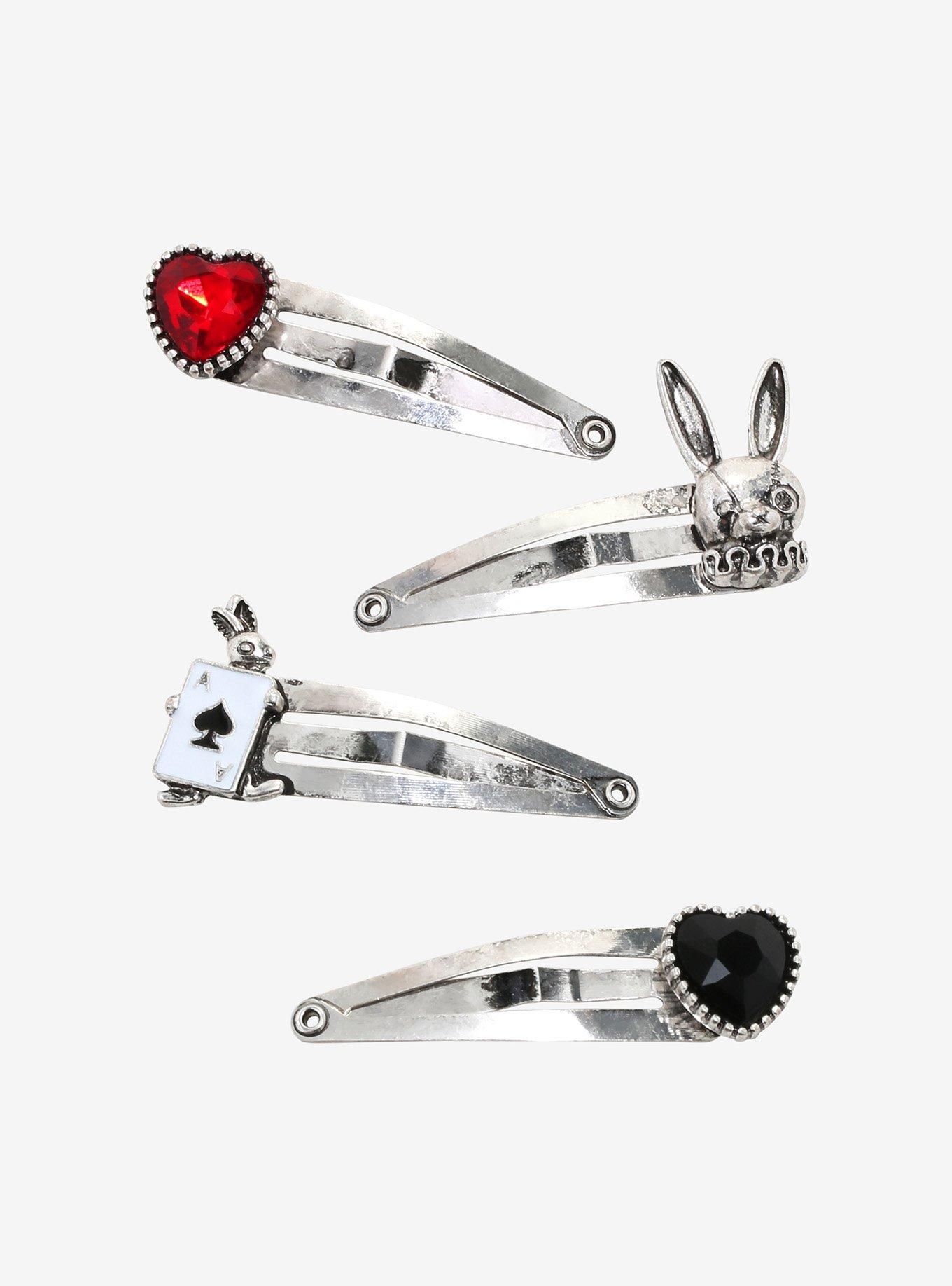 Rabbit Heart Hair Clip Set | Hot Topic
