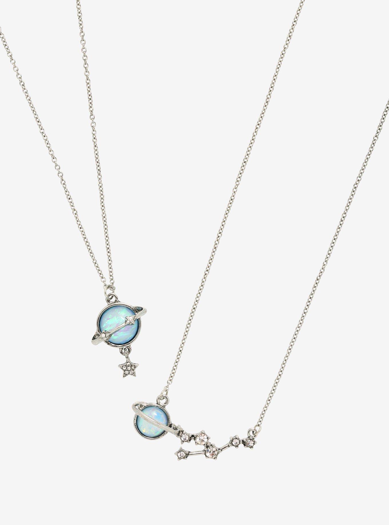 Opal Planets Best Friend Necklace Set | Hot Topic