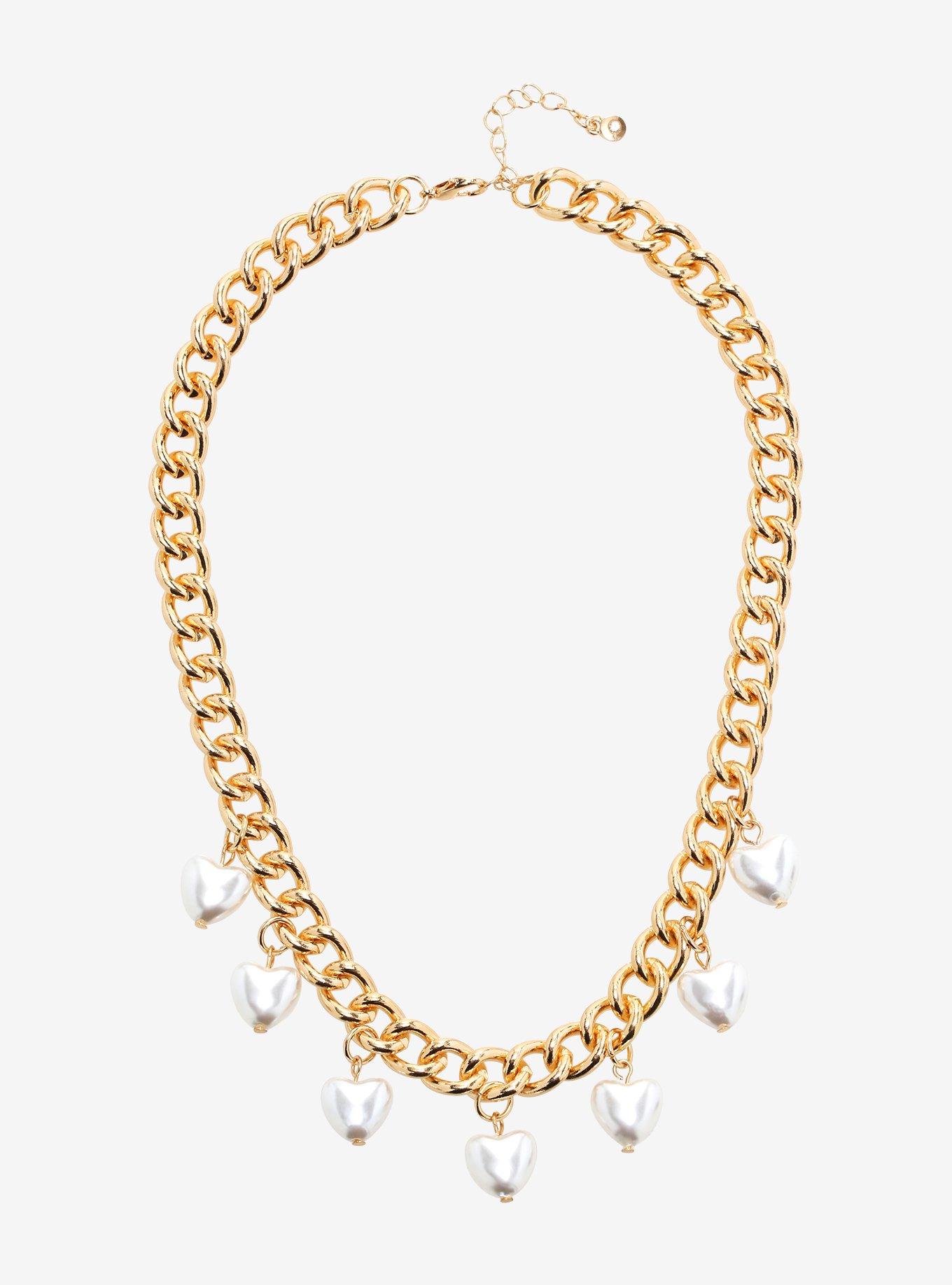 Heart Pearl Necklace | Hot Topic