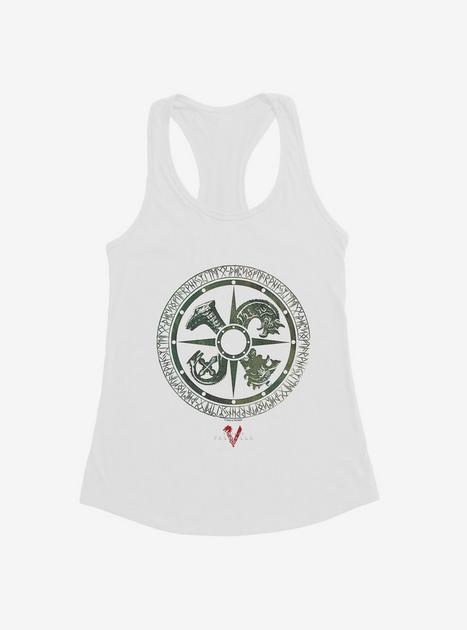 Vikings: Valhalla Emblem Girls Tank - WHITE | Hot Topic