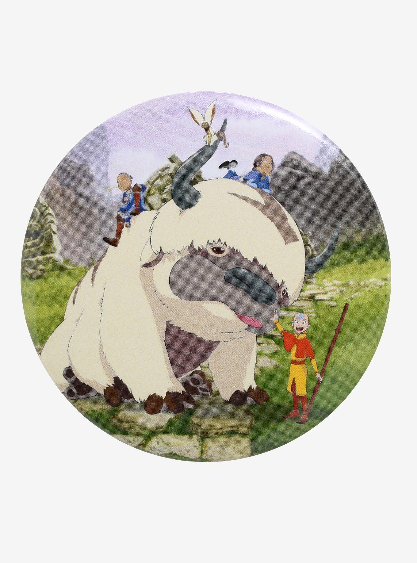 Avatar: The Last Airbender Appa & Gaang 3 Inch Button | Hot Topic