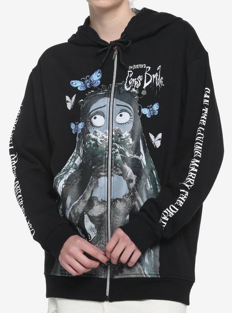 Corpse Bride Moths Girls Hoodie | Hot Topic