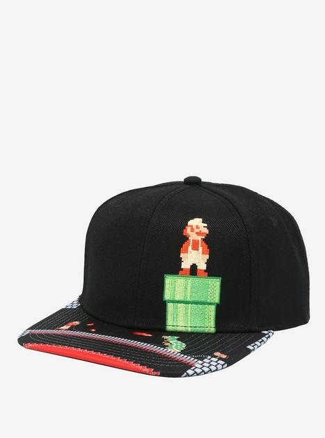Super Mario Bros. 8-Bit Snapback Hat | Hot Topic