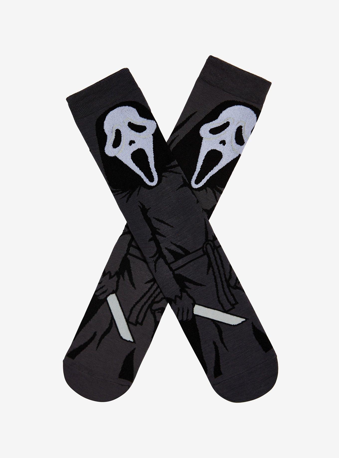 Scream Ghost Face Crew Socks | Hot Topic
