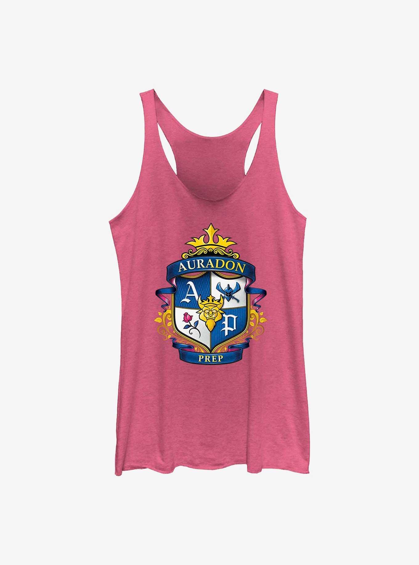 Disney Descendants Auradon Prep Crest Womens Tank Top - PINK | BoxLunch