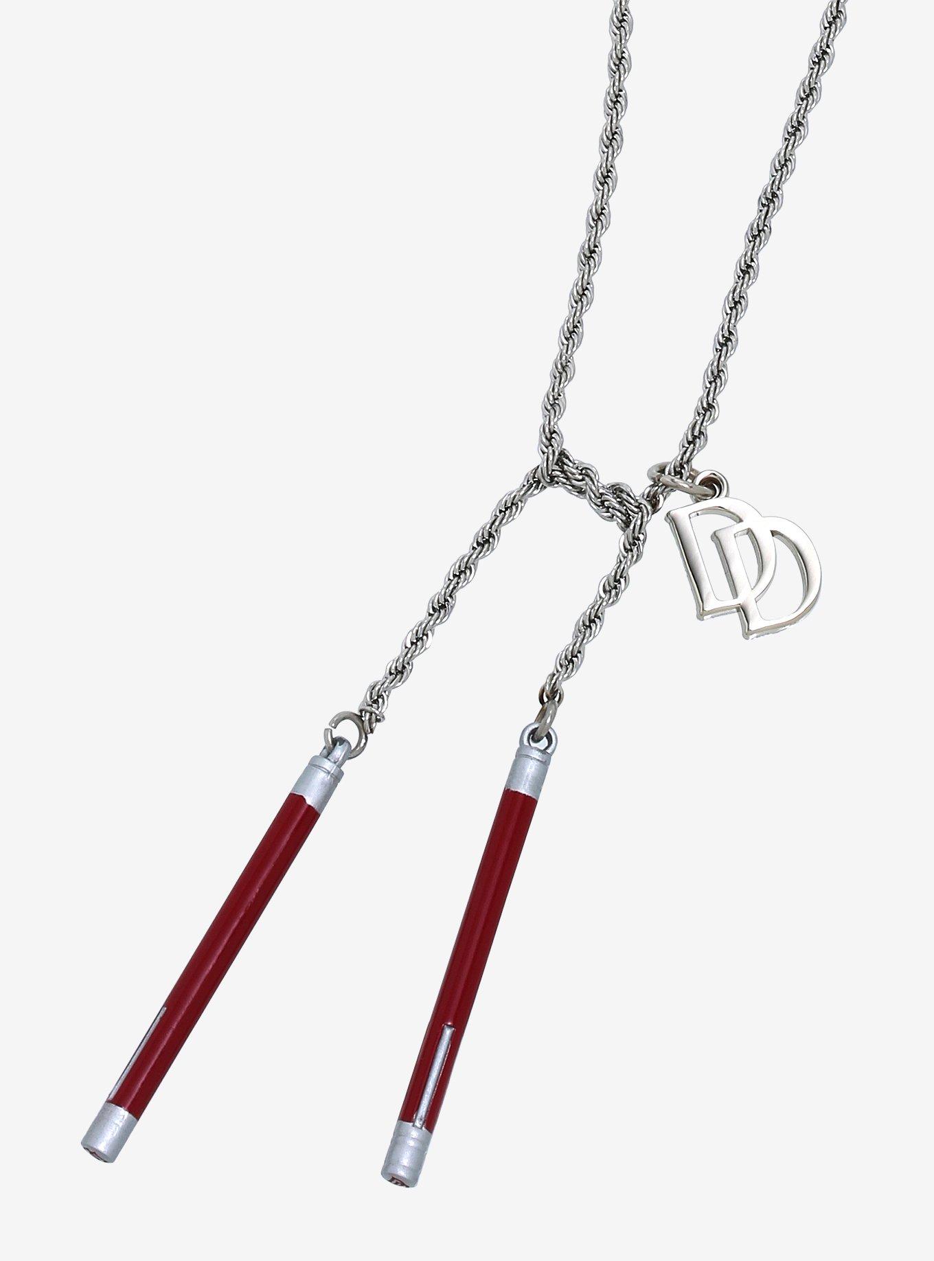 Marvel Daredevil Night Sticks Necklace | BoxLunch