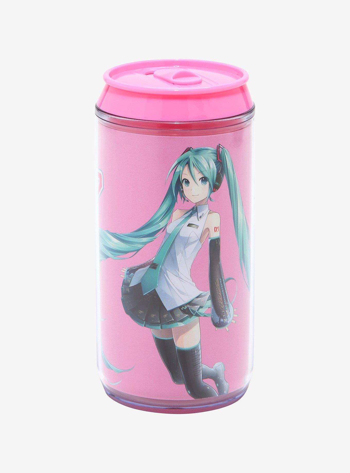 Hatsune Miku Pink Soda Can Water Bottle | Hot Topic
