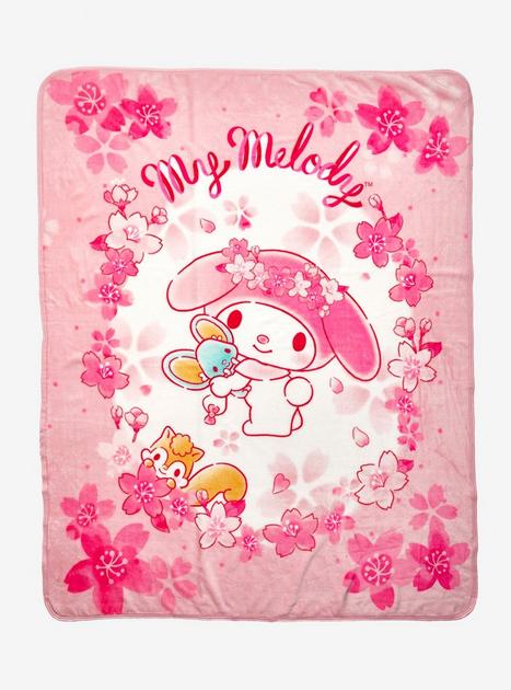 My Melody Cherry Blossoms Throw Blanket | Hot Topic