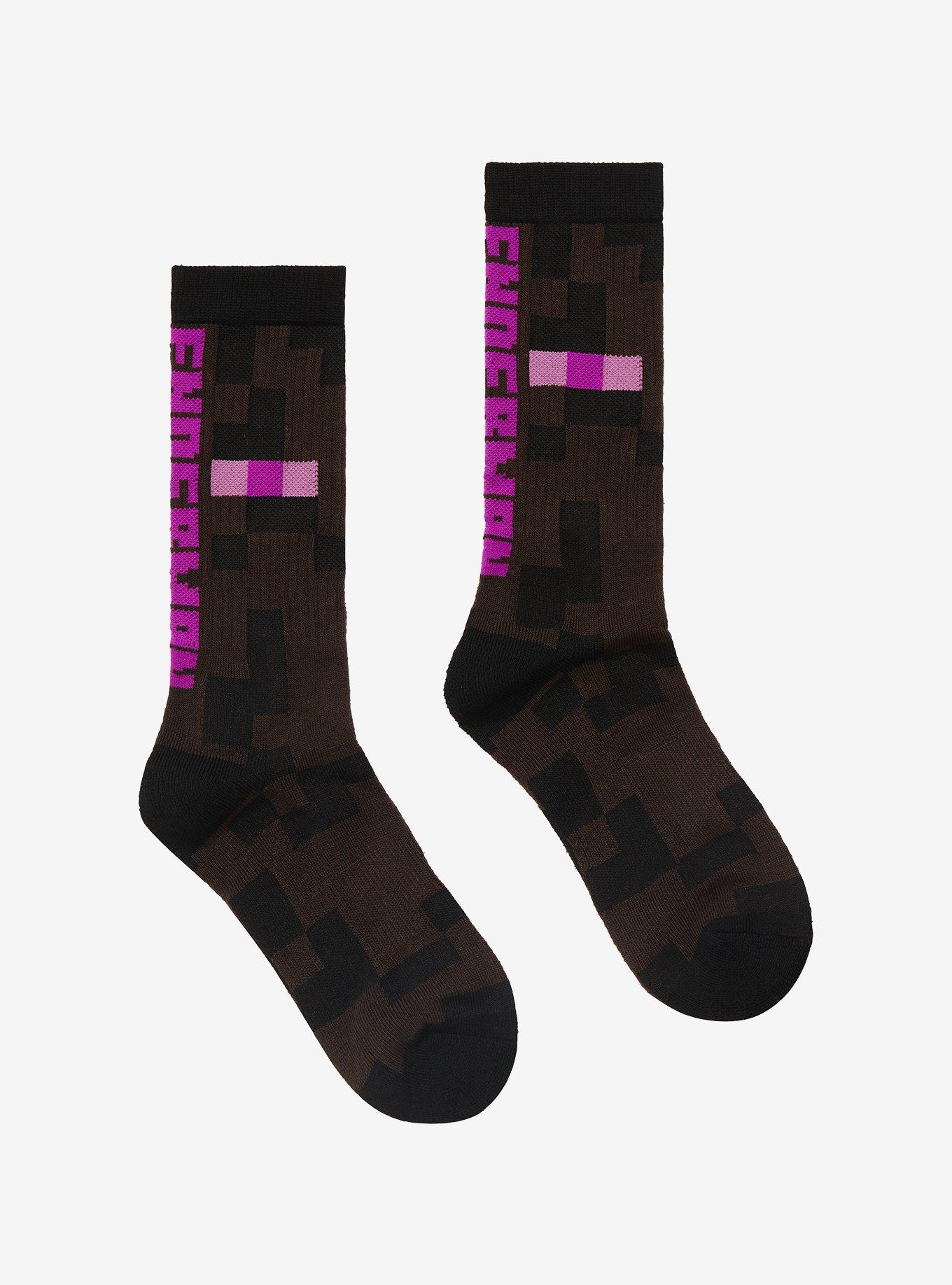 Minecraft Enderman Crew Socks | Hot Topic