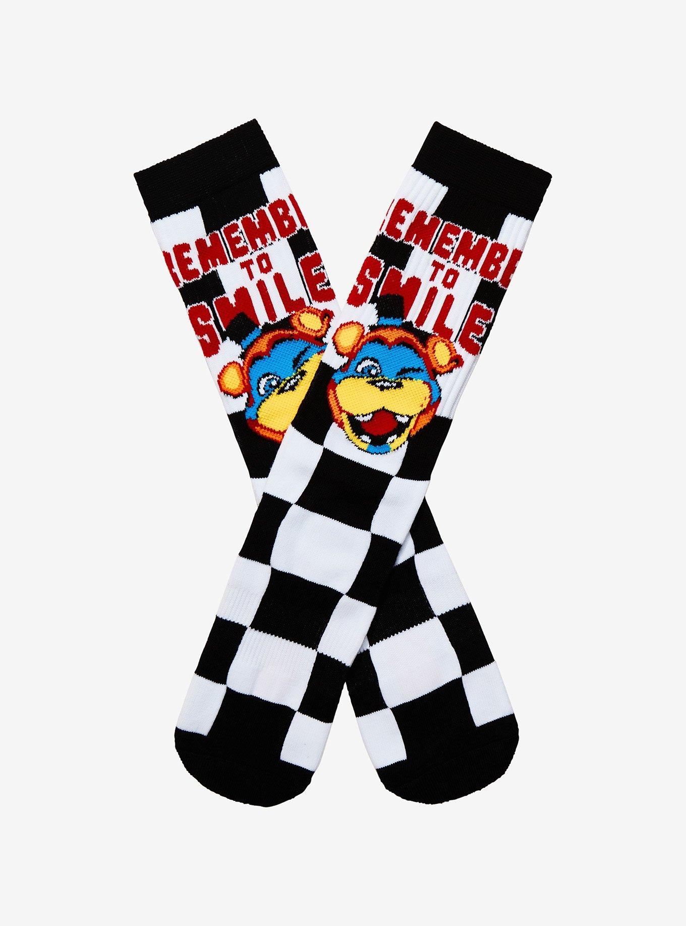 Five Nights At Freddy's: Security Breach Checker Crew Socks | Hot Topic