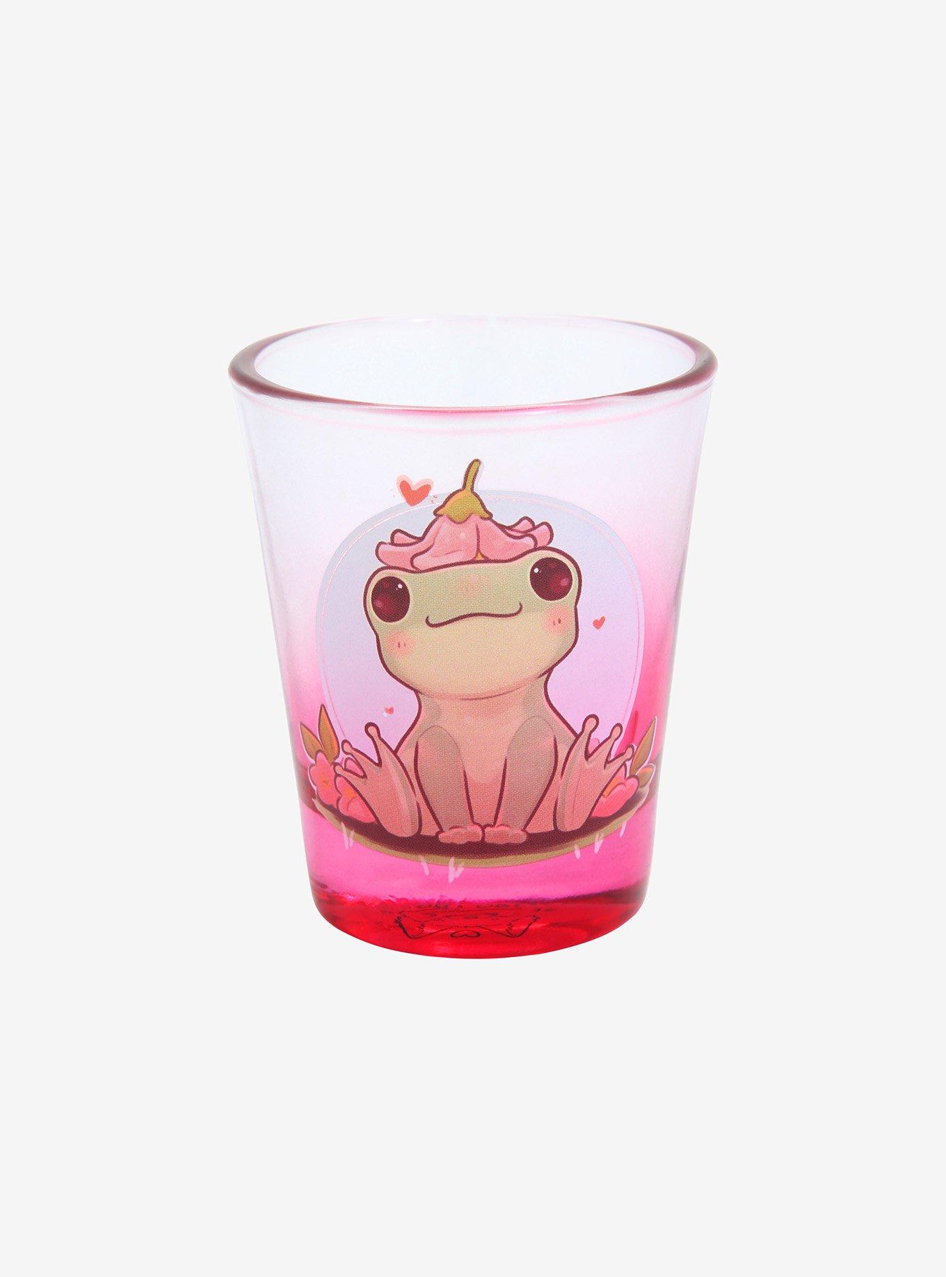 Floral Frog Mini Glass By Naomi Lord Art | Hot Topic