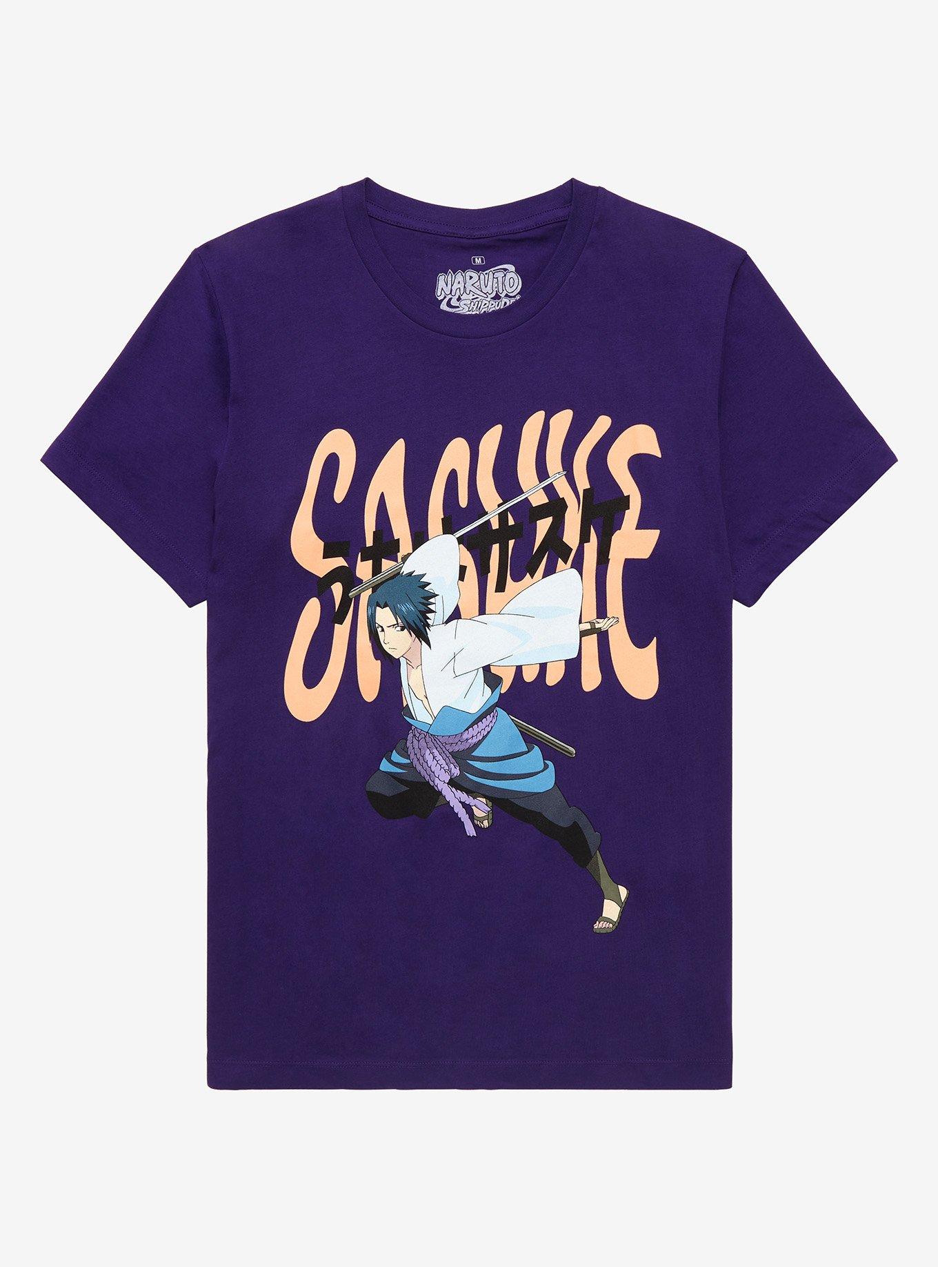 Naruto Shippuden Sasuke Battle Pose T-Shirt - BoxLunch Exclusive | BoxLunch