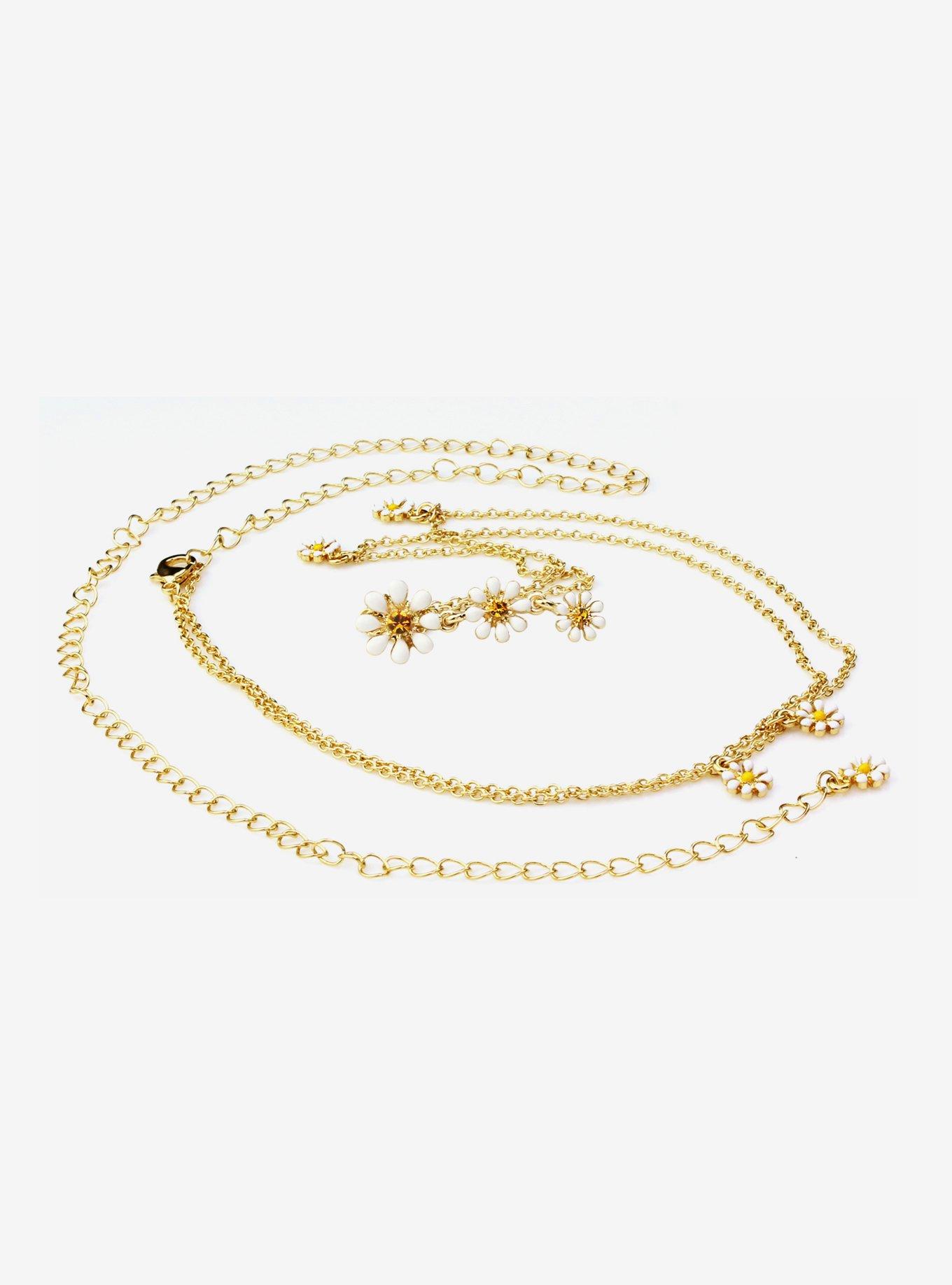 14G Steel Daisy Belly Chain Navel Barbell | Hot Topic