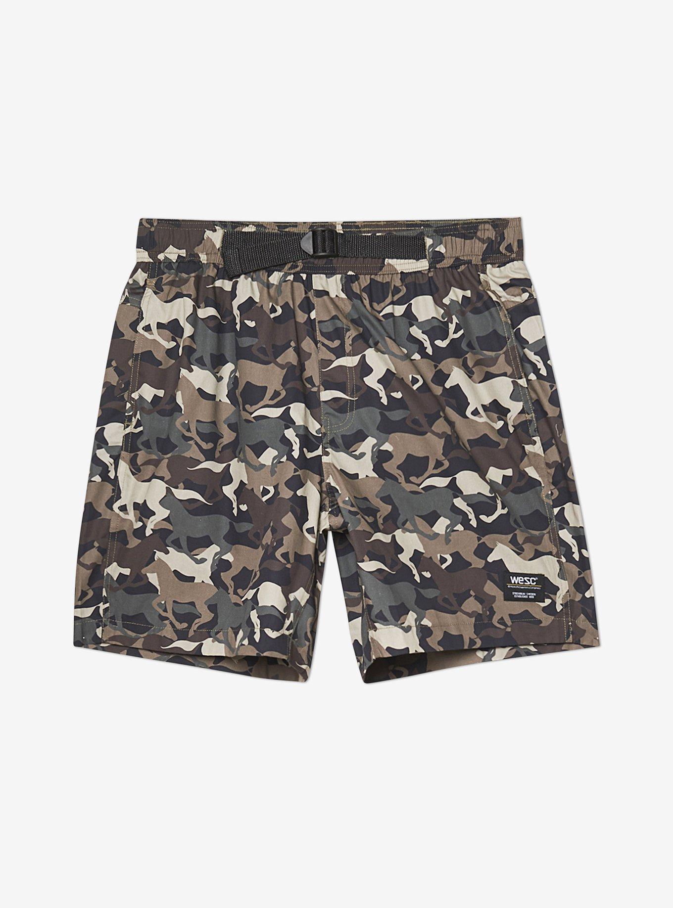 WeSC Hybrid Utility Shorts Wild Horses All Over Print | Hot Topic