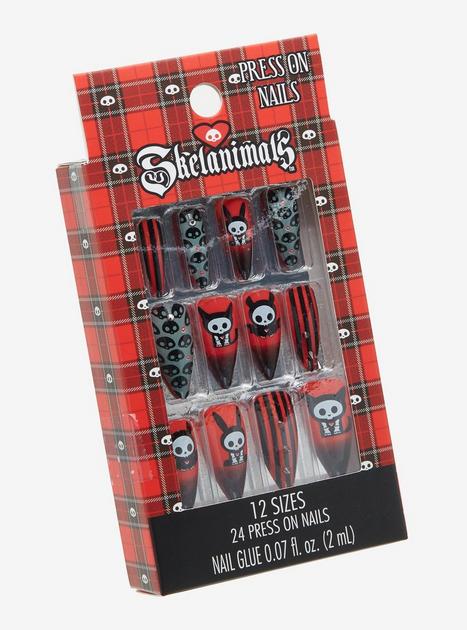 Skelanimals Faux Nail Set | Hot Topic