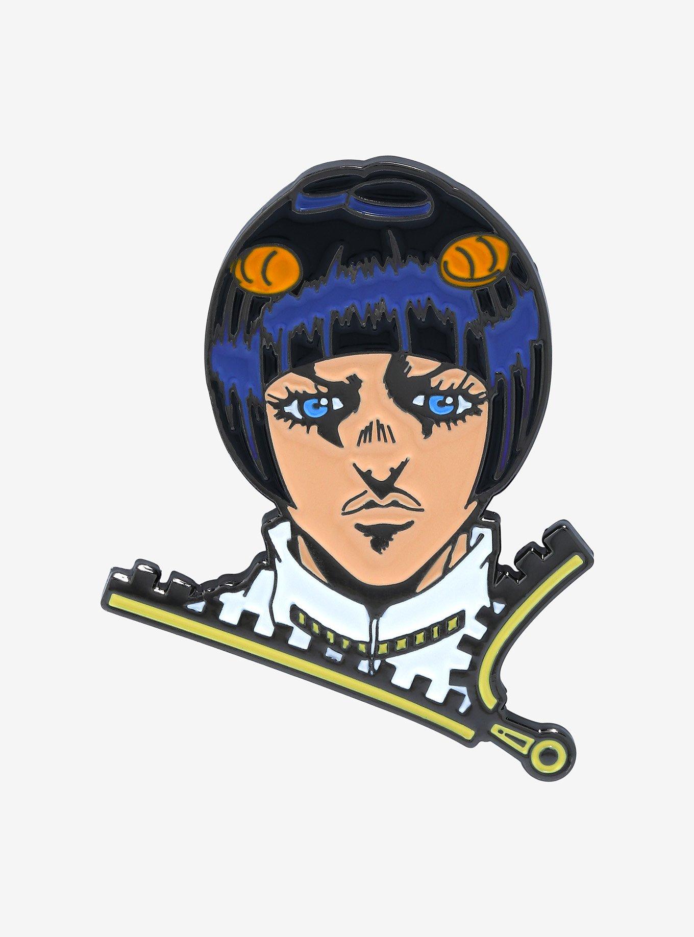 Jojos Bizarre Adventure Bruno Bucciarati Zipper Portrait Enamel Pin