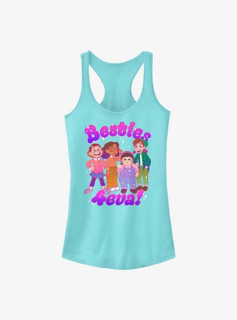 Disney Pixar Turning Red Besties Group Girls Tank - BLUE | Hot Topic