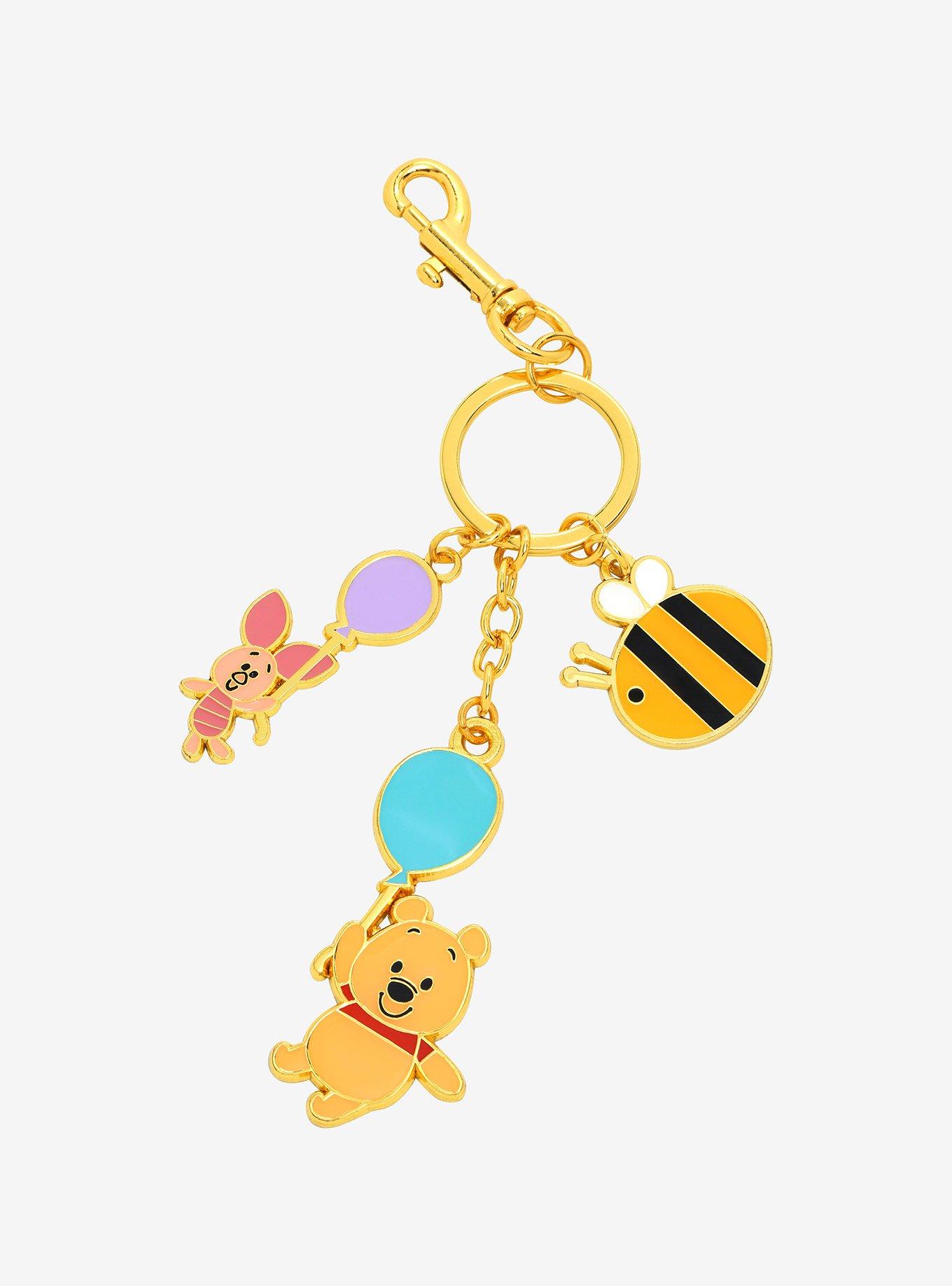 Loungefly Disney Winnie the Pooh Piglet & Pooh Balloons Charm Keychain ...