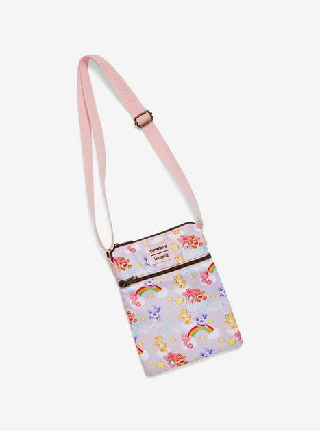 Loungefly Care Bears Rainbows & Clouds Passport Crossbody Bag | Hot Topic