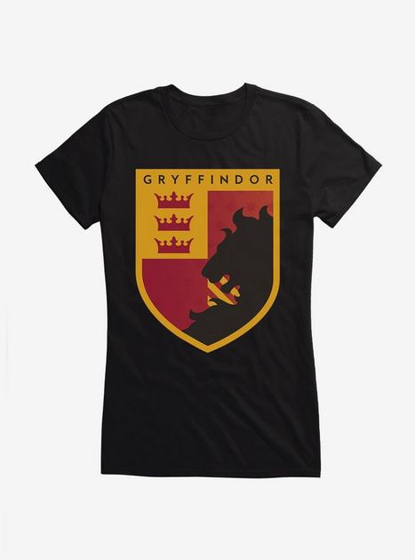 Harry Potter Gryffindor Triple Crown Crest Girls T-Shirt | Hot Topic