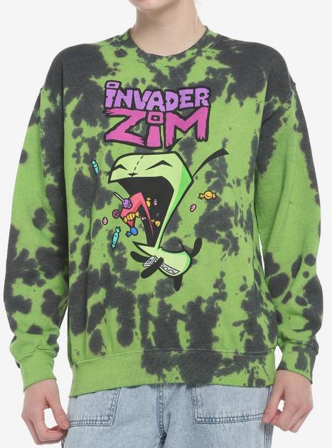 Invader Zim GIR Green Wash Girls Sweatshirt | Hot Topic
