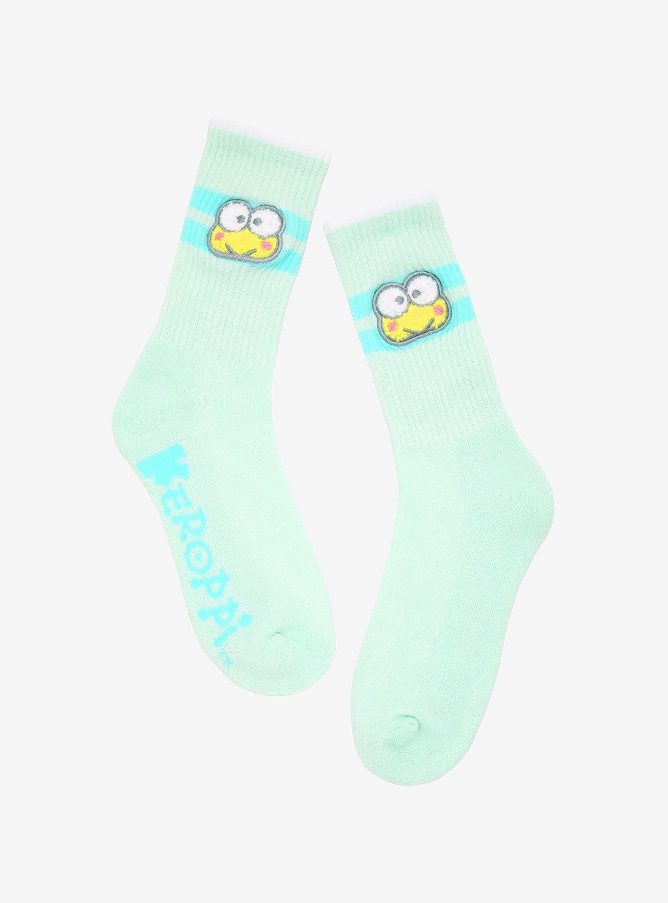 Keroppi Patch Crew Socks | Hot Topic