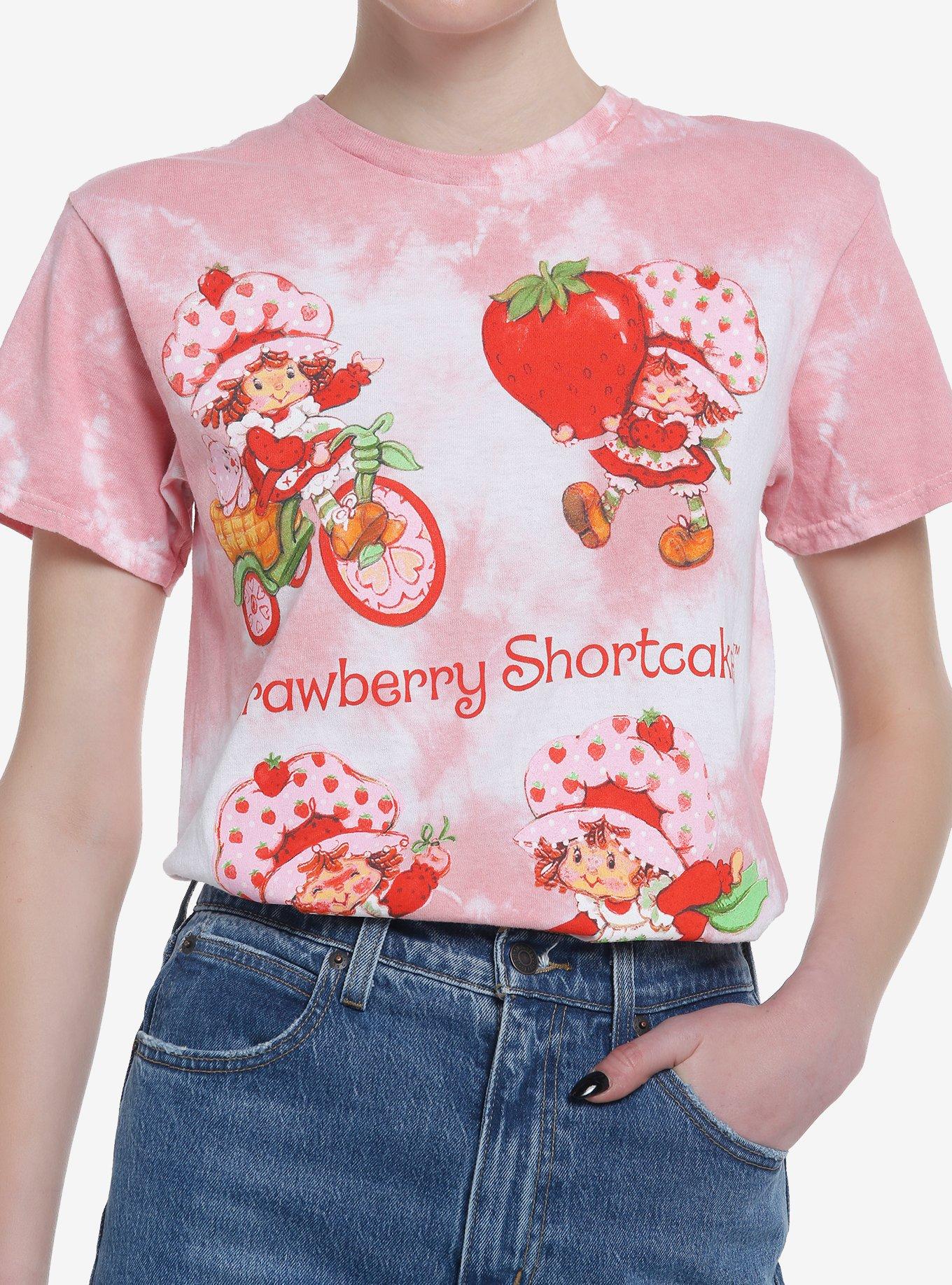 Strawberry Shortcake Pink Wash Boyfriend Fit Girls T-Shirt | Hot Topic