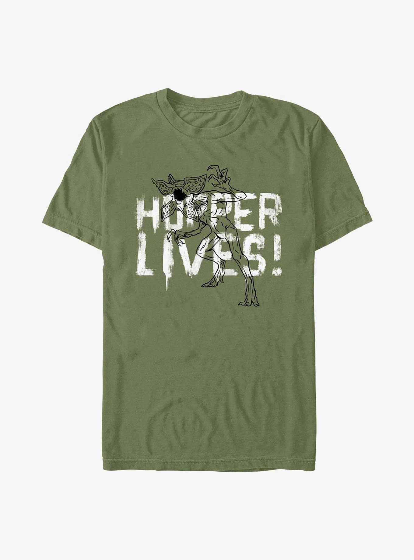 Stranger Things Hopper Lives T-Shirt - GREEN | BoxLunch