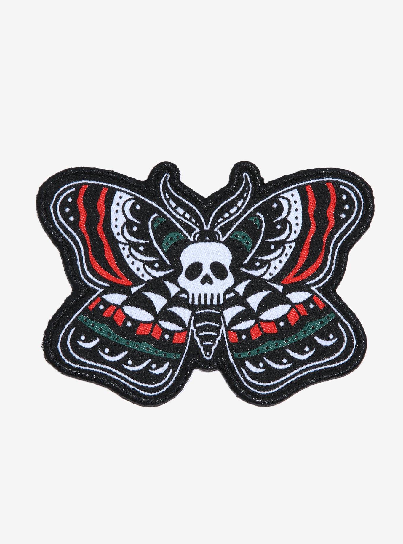 Multicolor Death Moth Patch | Hot Topic