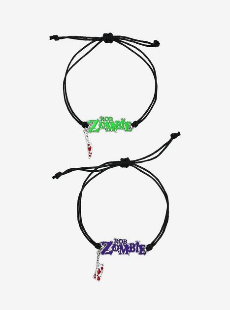 Rob Zombie Bloody Weapon Best Friend Cord Bracelet Set | Hot Topic