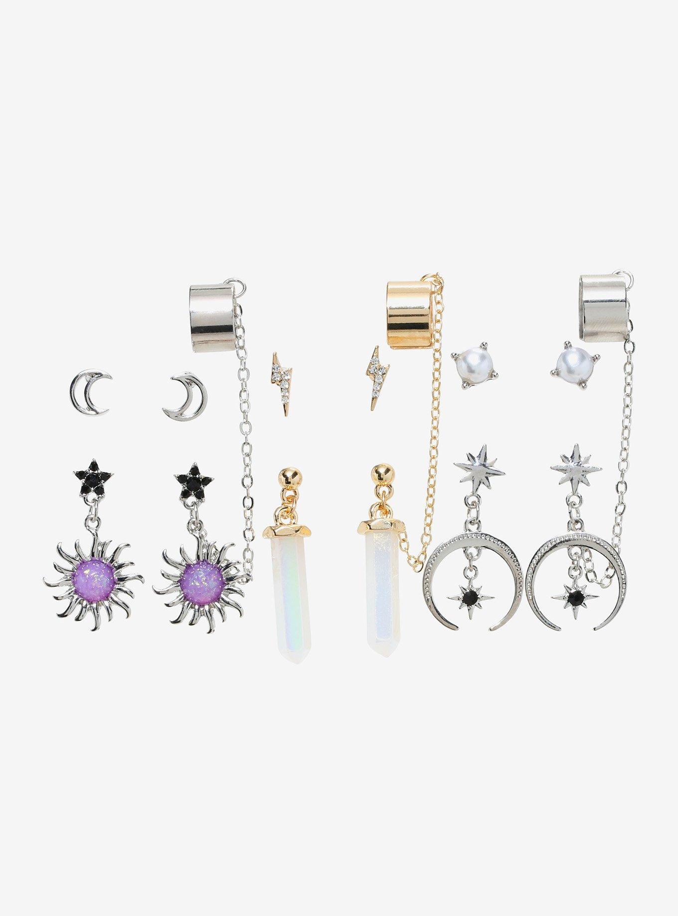 Celestial Opal Cuff Earring Set | Hot Topic