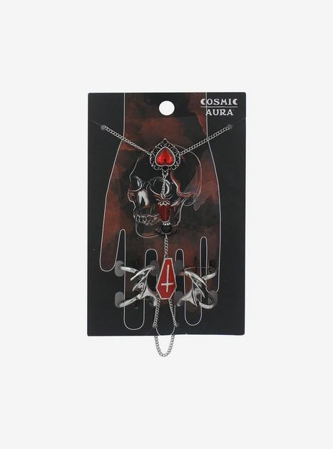Heart Coffin Hand Ring Set | Hot Topic