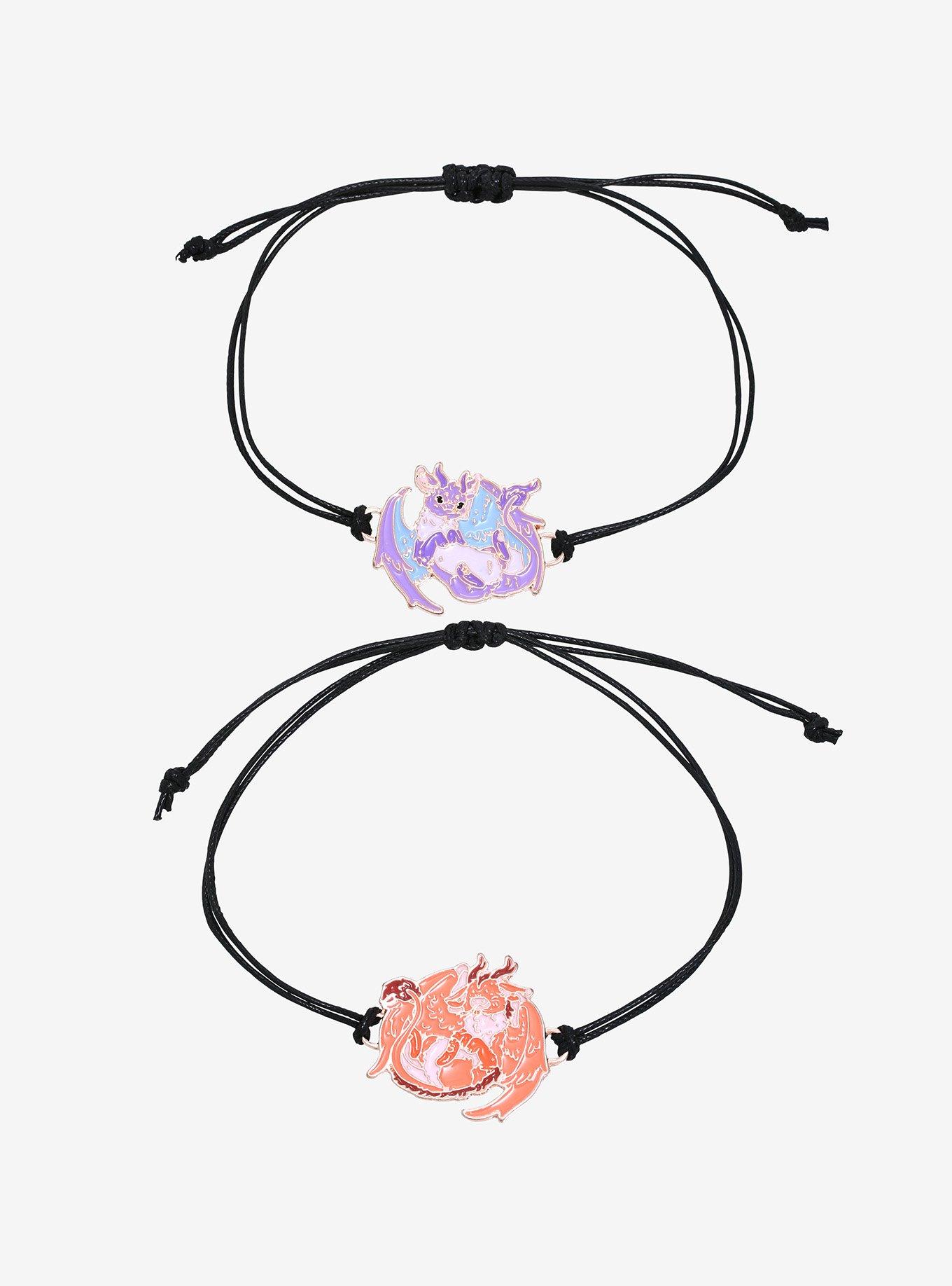 Pastel Mystic Dragon Best Friend Cord Bracelet Set By Naomi Lord Art ...