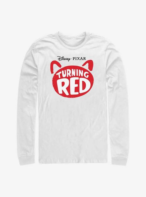 Disney Pixar Turning Red Logo Long Sleeve T-Shirt - WHITE | Hot Topic