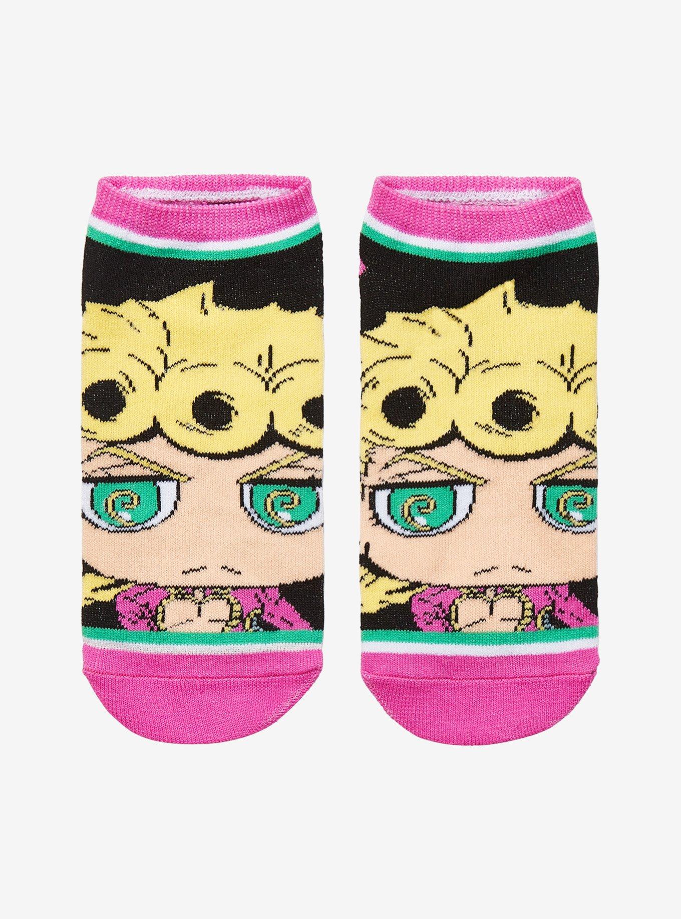 JoJo's Bizarre Adventure Chibi Giorno No-Show Socks | Hot Topic