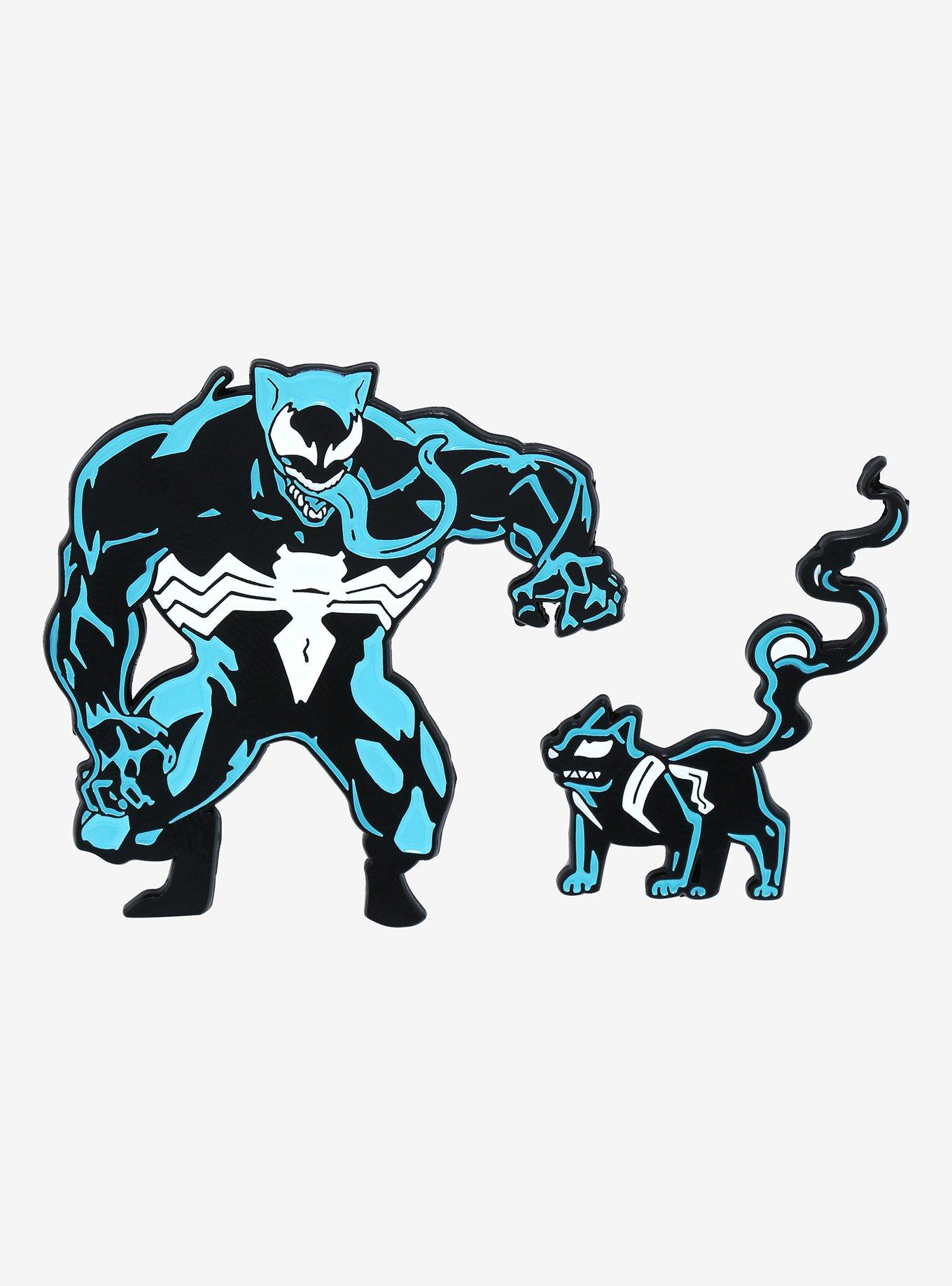 Marvel Spider-Man Venom & Cat Enamel Pin Set - BoxLunch Exclusive ...