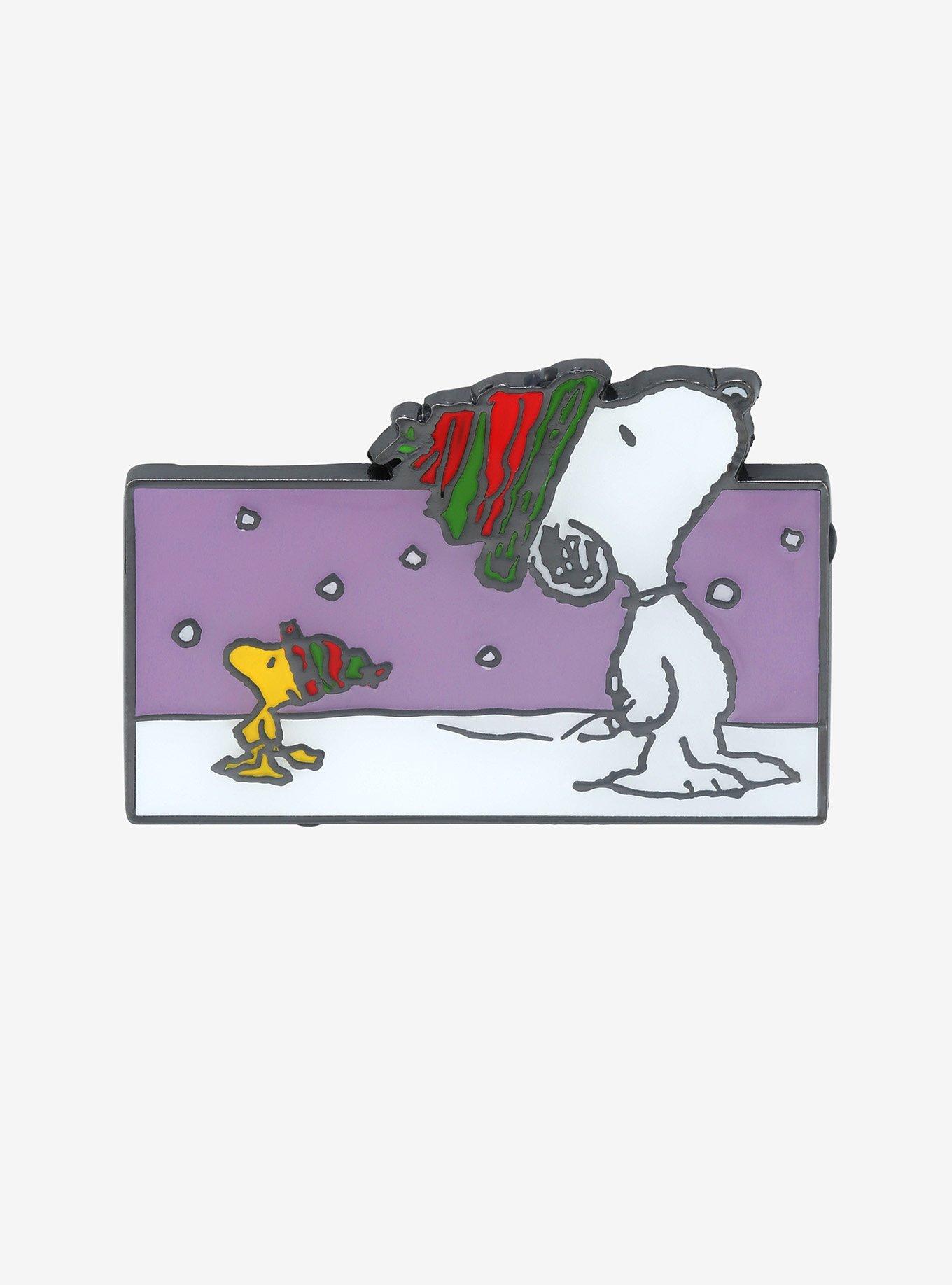 Peanuts Snoopy & Woodstock Snow Enamel Pin - BoxLunch Exclusive | BoxLunch