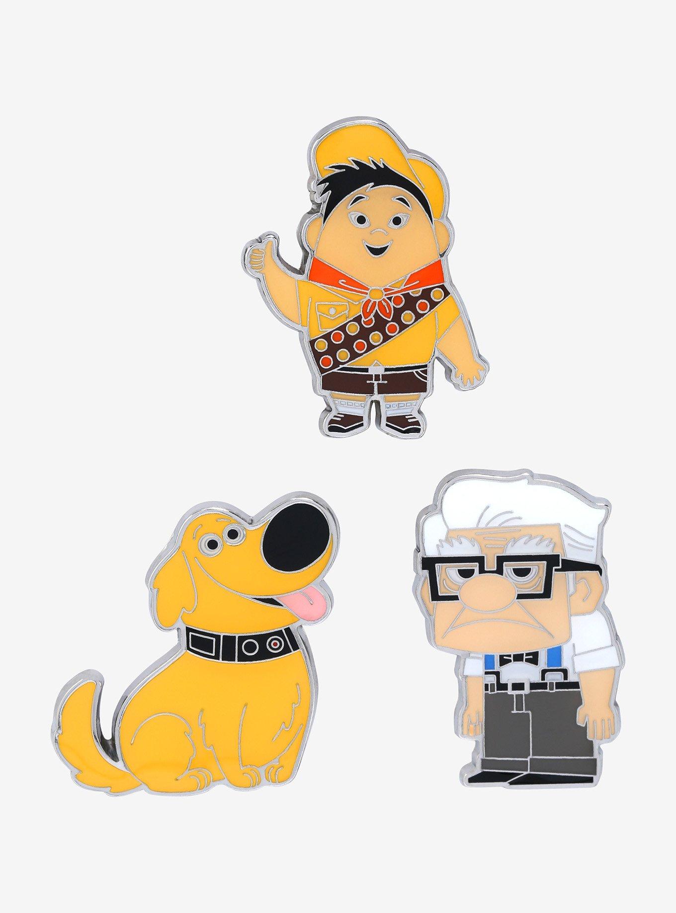 Loungefly Disney Pixar Up Russel, Carl, & Dug Enamel Pin Set - BoxLunch ...