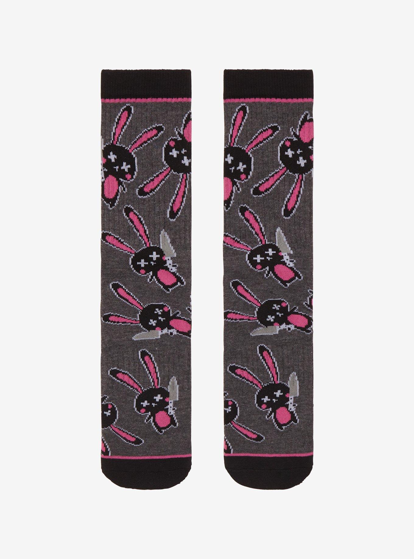 Bunny With Knife Crew Socks | Hot Topic