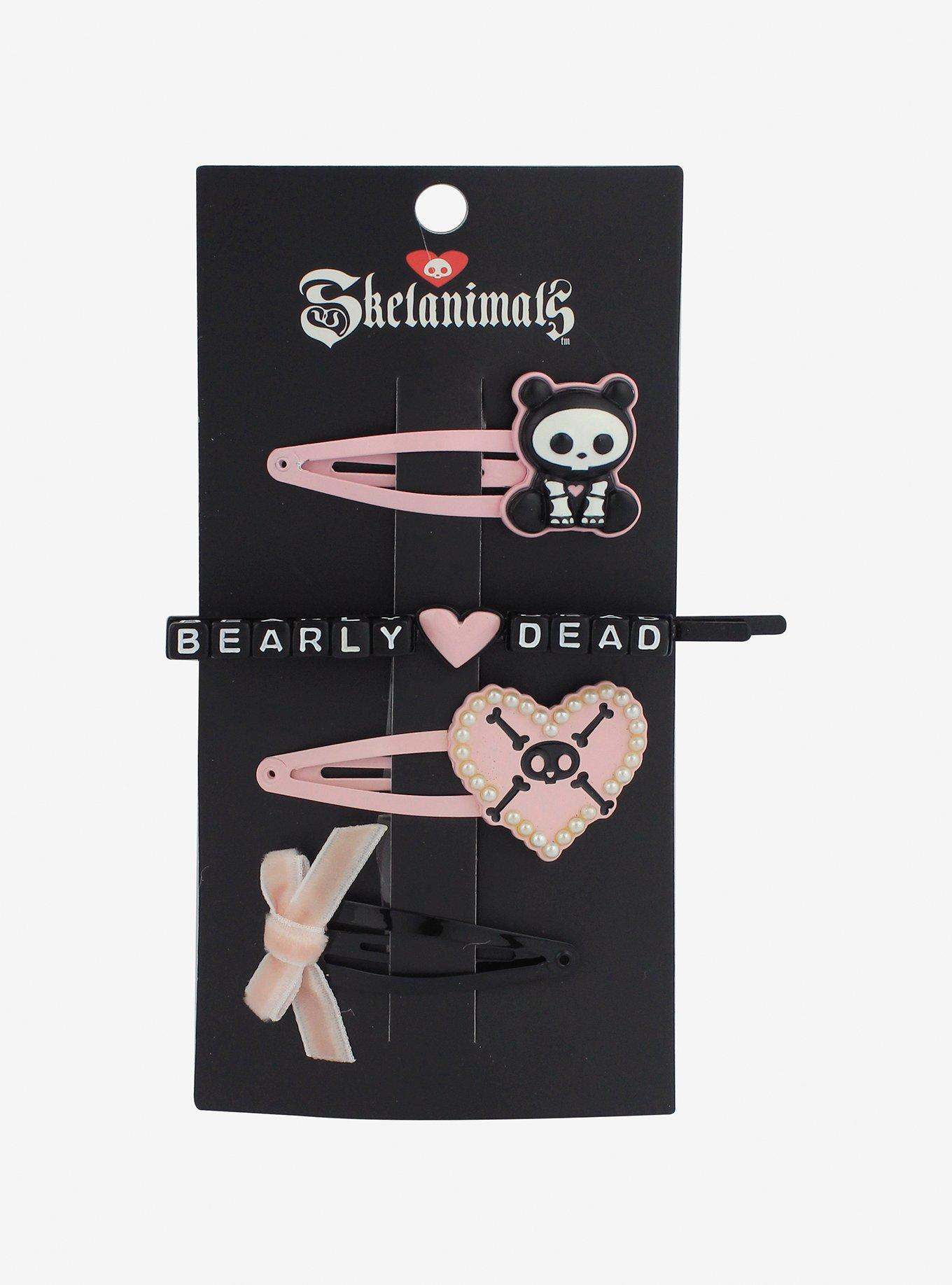 Skelanimals Bearly Dead Hair Clip Set | Hot Topic