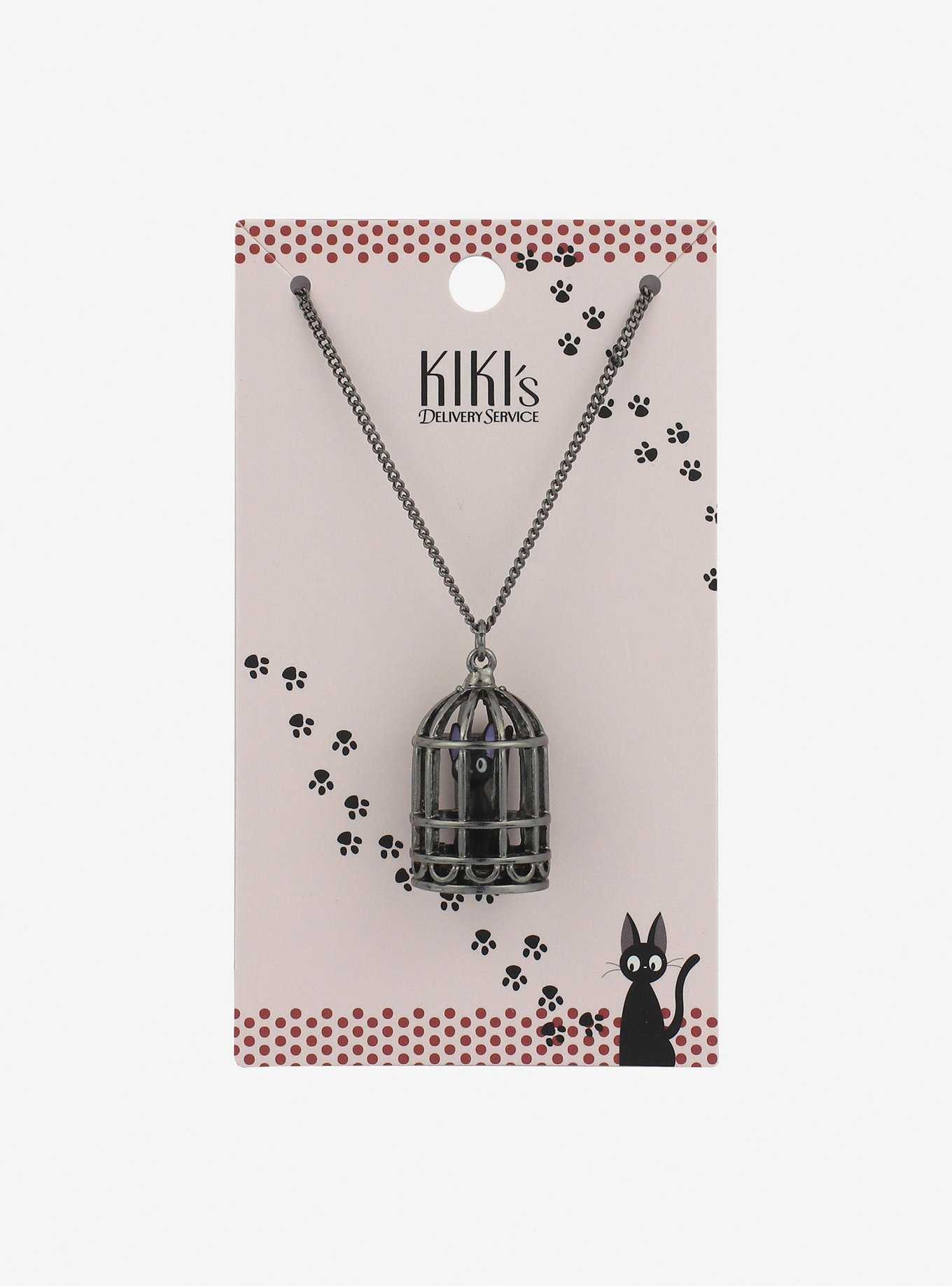 Studio Ghibli Kiki's Delivery Service Jiji Cage Necklace | Hot Topic