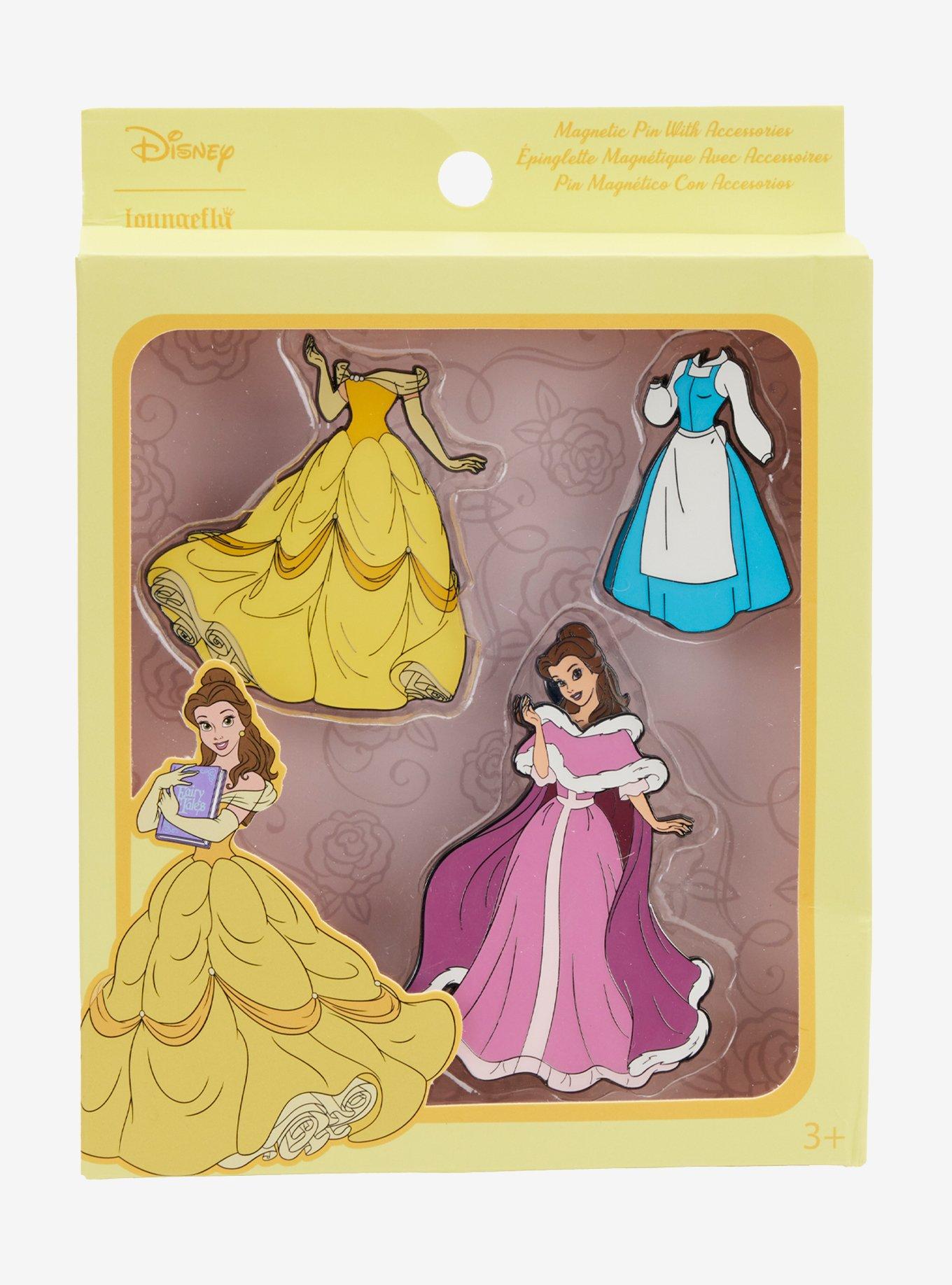 Loungefly Disney Beauty And The Beast Belle Magnetic Enamel Pin Set ...