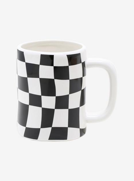 Wavy Checkered Mug | Hot Topic
