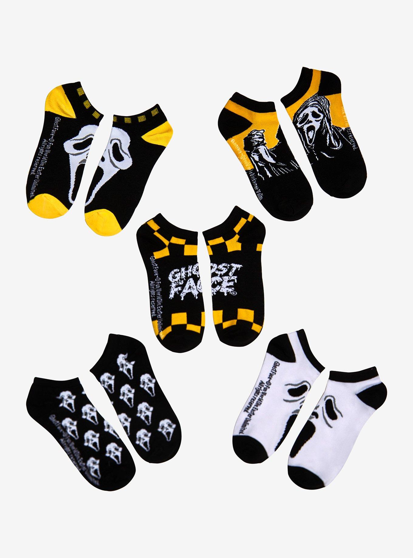 Scream Ghost Face No-Show Socks 5 Pack | Hot Topic