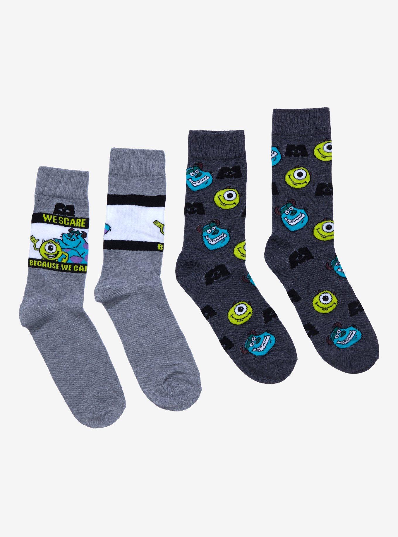Disney Pixar Monsters, Inc. Duo Crew Socks 2 Pair | Hot Topic