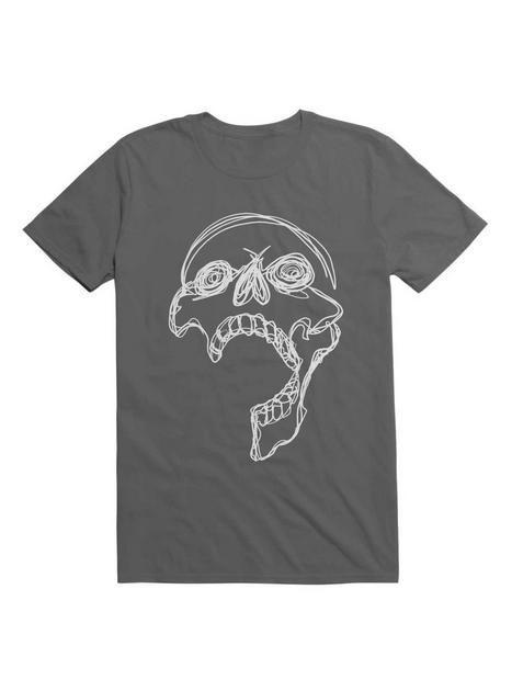 One Line T-Shirt - GREY | Hot Topic