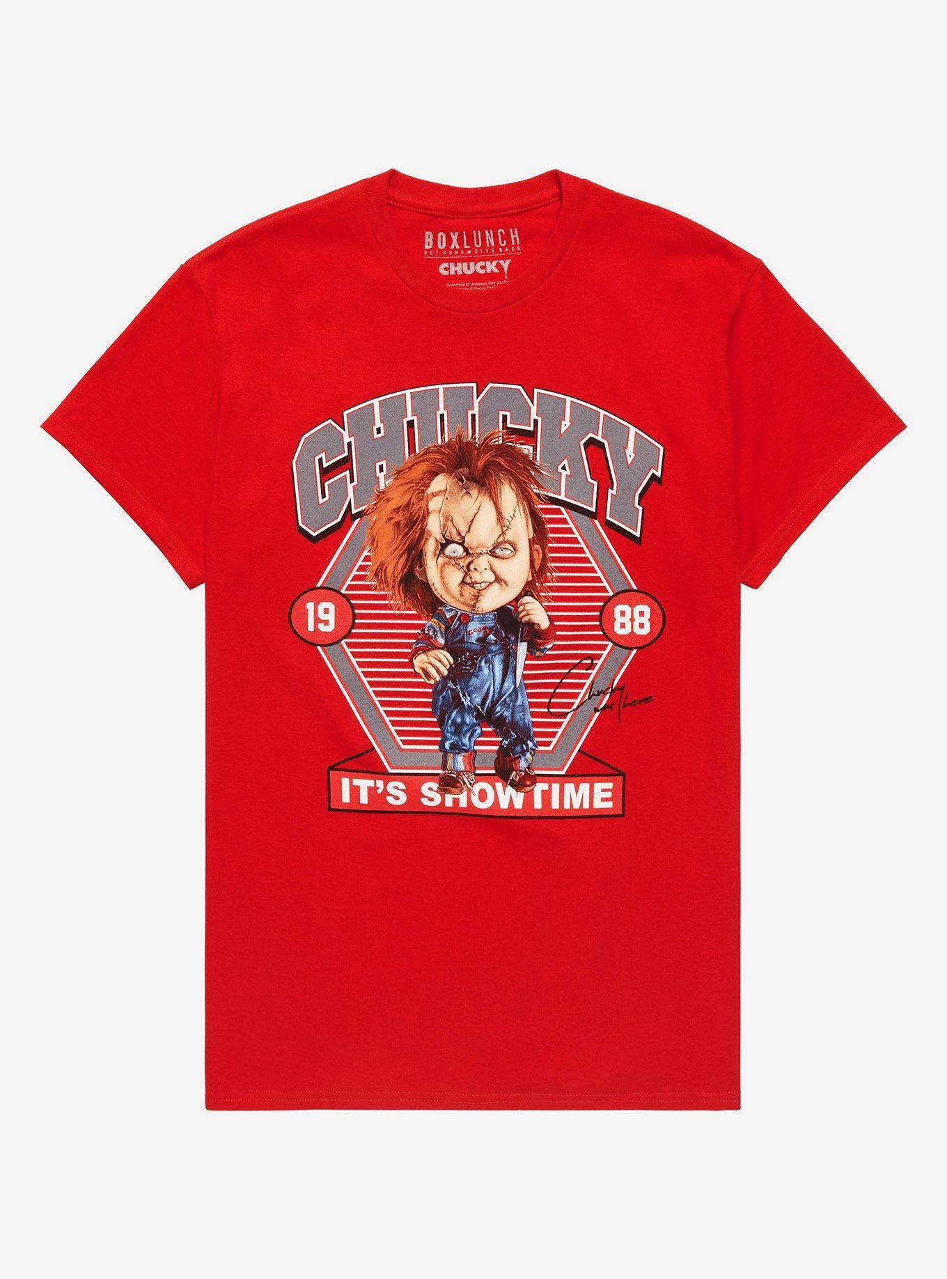 Child's Play Chucky Baseball Caricature T-Shirt - BoxLunch Exclusive ...